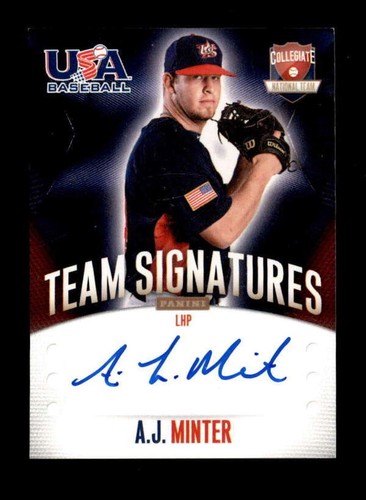 A.J. MINTER 2014 PANINI USA BOX SET TEAM USA AUTOGRAPH AUTO #279/399 ...