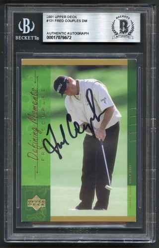 Fred Couples #131 signed autograph 2001 Upper Deck Golf Trading Card ...