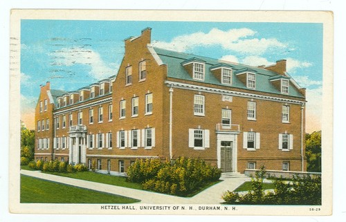DURHAM,NEW HAMPSHIRE-HETZEL HALL-PM1929-UNIVERSITY OF NEW HAMPSHIRE-W/B ...