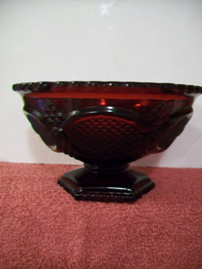 avon red glass dishes products for sale | eBay