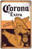 Corona Extra Metal Tin Beer Bottle Bar Pub Sign 22” X 6” Garage Mancave ...