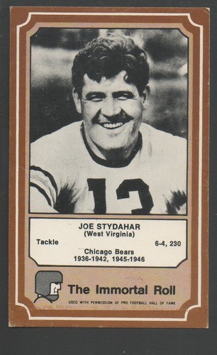 1975 FLEER HALL OF FAME IMMORTALS FOOTBALL CARD-Joe Stydahar-Chicago ...