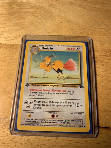 Dodrio 1st Edition #34/64 Pokemon - Jungle | eBay