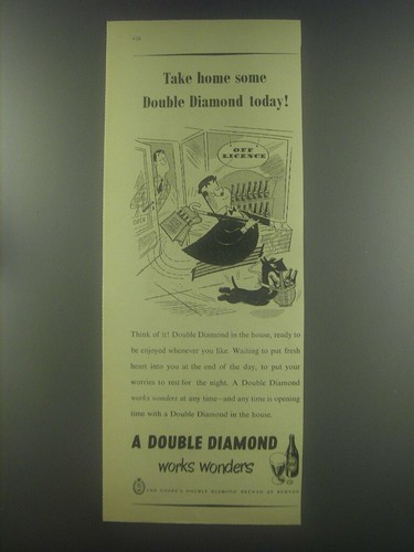 1954 Double Diamond Ale Ad - Take home some Double Diamond today | eBay