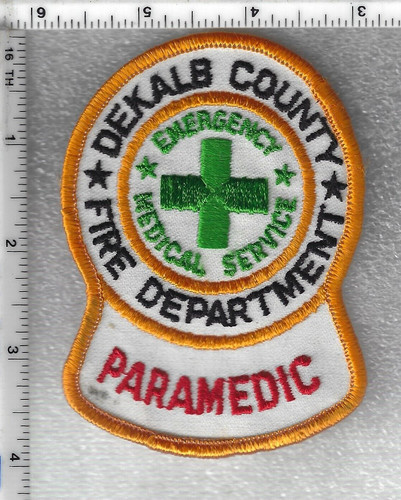 DeKalb County Fire Department EMS (Georgia) Paramedic Shoulder Patch | eBay