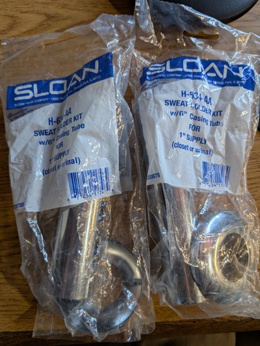 Sloan H-634-AA Sweat Solder Adapter Kit for 1" Water Closet Supply Lot ...