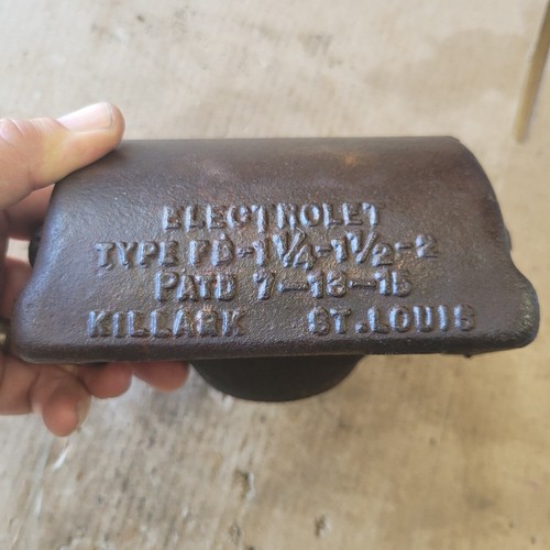 Vintage ELECTROLET SPLICE JUNCTION BOX Industrial Electric Part Killark ...