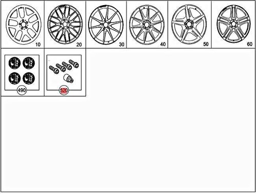 Genuine MERCEDES A197 C190 C197 R190 Anti-theft wheel bolt 0019901107 ...