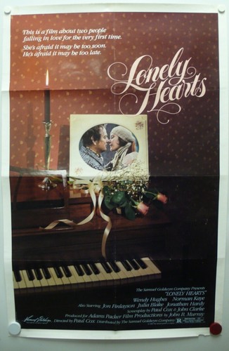 LONELY HEARTS 1983 Wendy Hughes, Norman Kaye, Jon Finlayson-One Sheet ...