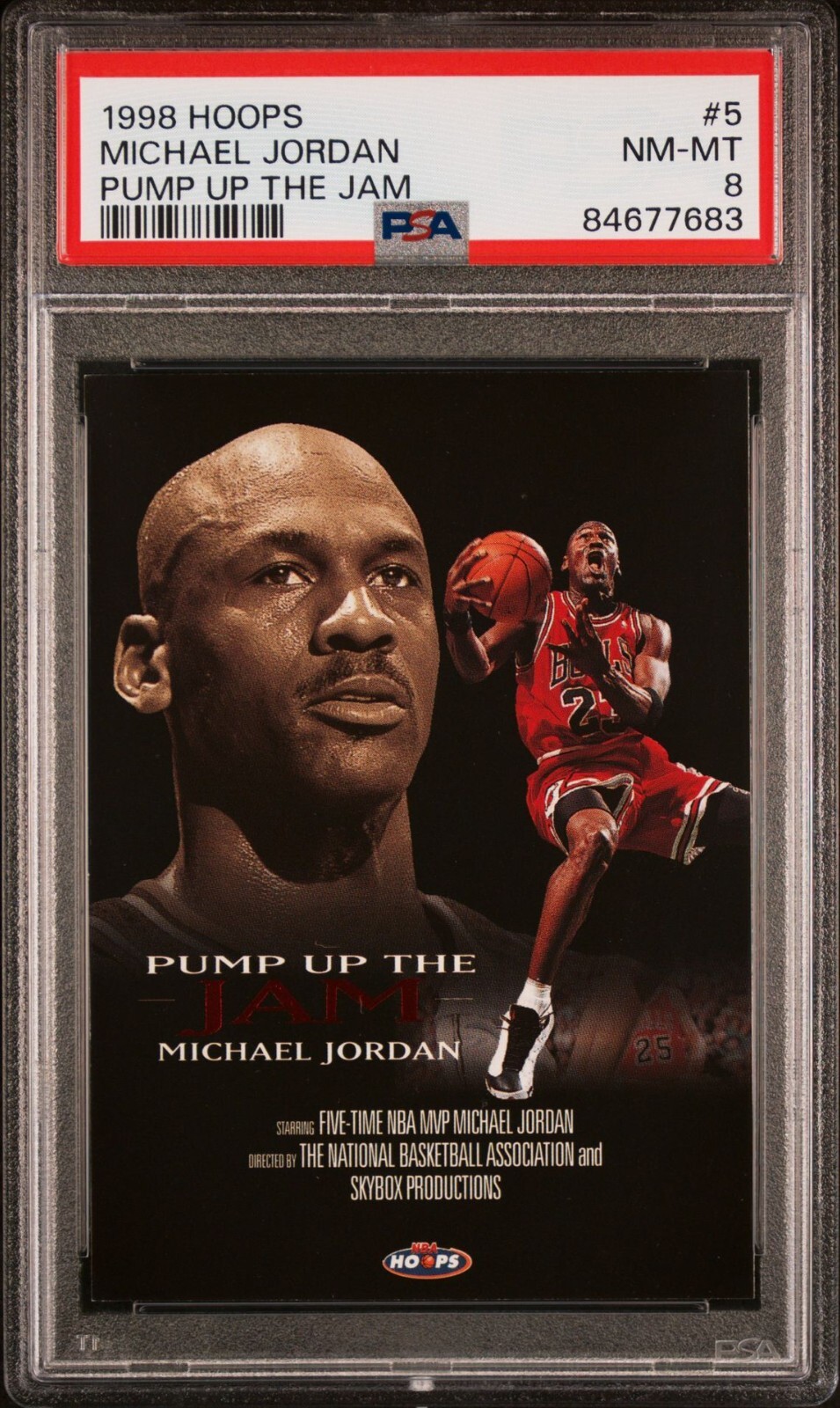 Michael Jordan 1998 Hoops #5PJ Pump Up the Jam Price Guide - Sports ...