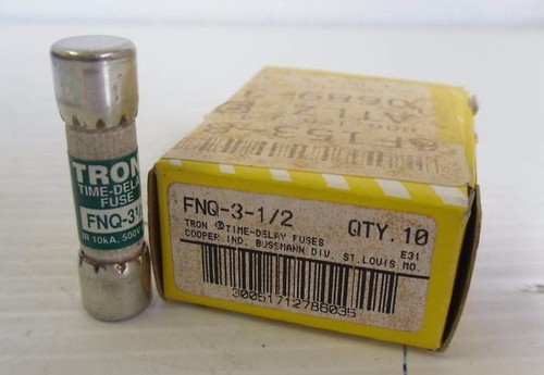 New Lot Bussmann FNQ-3-1/2 Amp Fuses Time Delay 500 Volts NIB | eBay