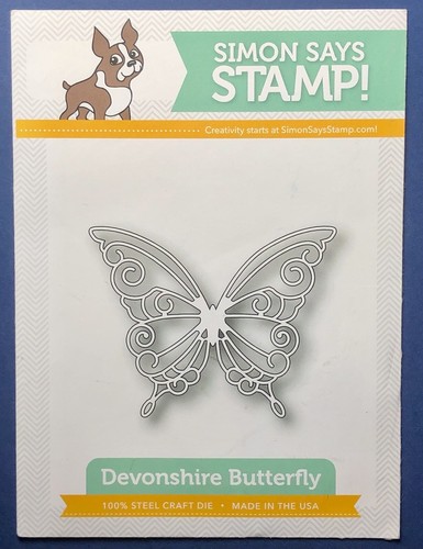 DEVONSHIRE BUTTERFLY Simon Says Stamp s173 Die monarch lace moth wings ...