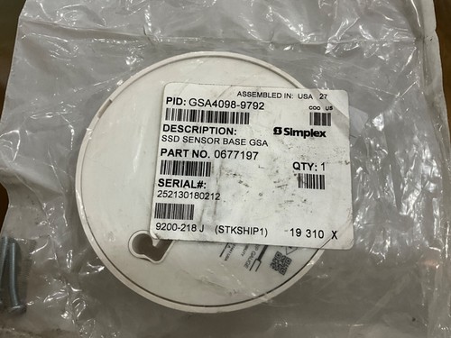 Simplex GSA4098-9792 SSD Sensor Base GSA | eBay