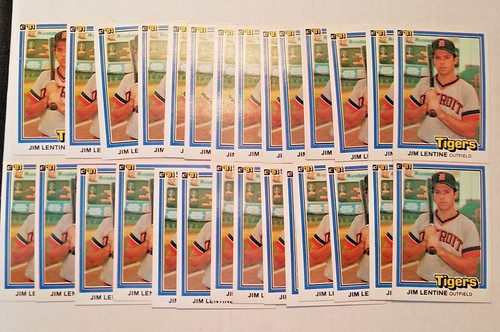 Jim Lentine 1981 Donruss 29 ct Lot Detroit Tigers (29) B1 | eBay