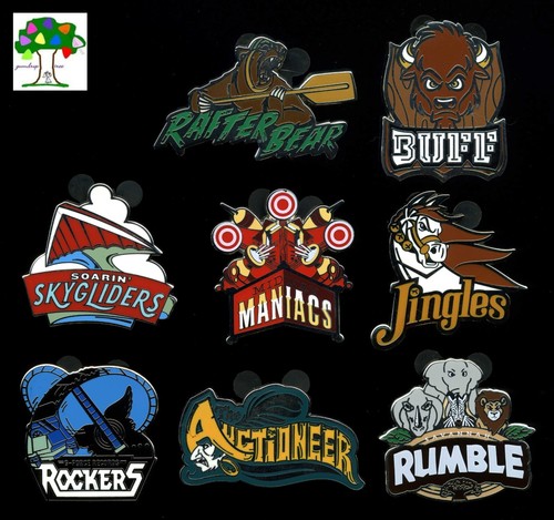 Disney Pin WDW Attraction Mascots Mystery Pack (2016) - Lot of 8 Pins ...