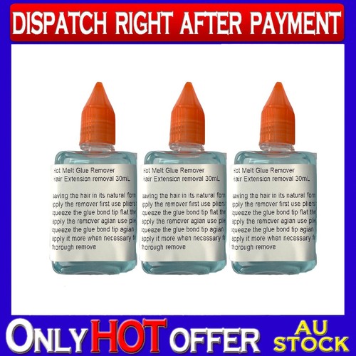 3PCS Hot Melt Glue Remover for Glue keratin bonded Hair Extension ...