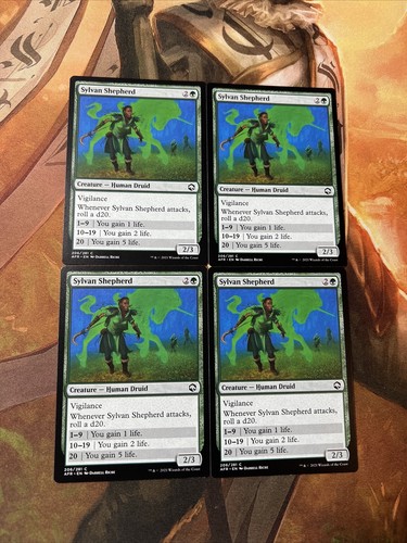Sylvan Shepherd (206) Adventures in the Forgotten Realms x4 4x AFR MTG ...