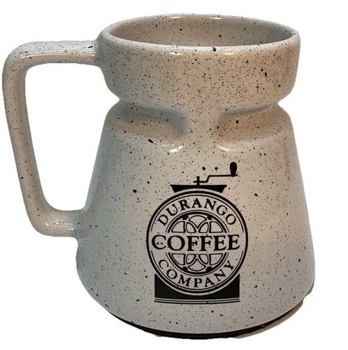 VTG Durango Coffee Co Mug Heavy Colorado OLD LOGO Coffee Mill Grinder ...