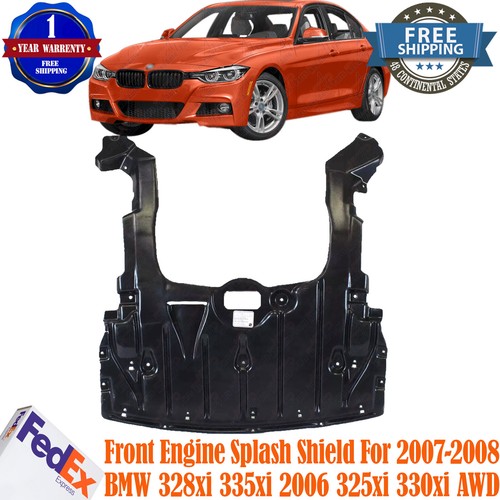 New Front Engine Splash Shield Under Cover For 2009-13 Fit BMW 325xi ...