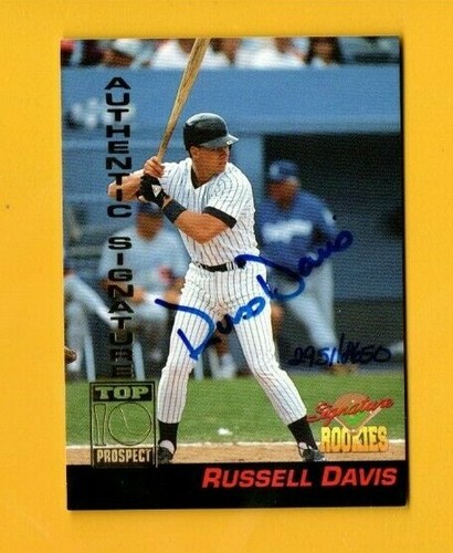 D16509 1994 Signature Rookies Signatures #1 Russ Davis #2951/8650 | eBay