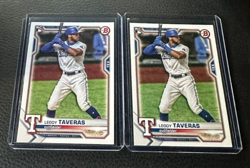 2021 Bowman Leody Taveras Rookie 2 Card Lot | eBay