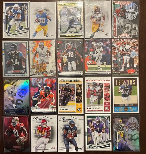 Football Card Lot of 20 Running Backs (Taylor, Jones, Pacheco) | eBay