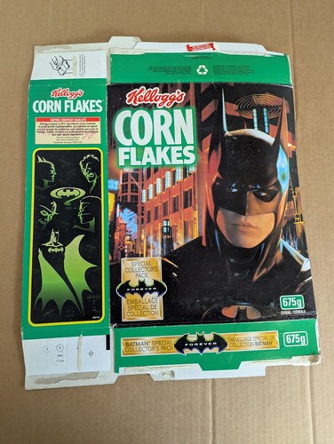 Vintage Kellogg's Corn Flakes Batman Forever Val Kilmer Full Size ...
