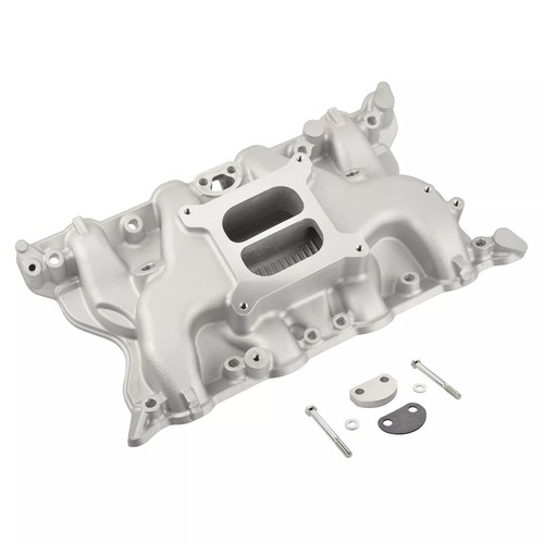 Satin Aluminum Intake Manifold 351-2V For 351 Cleveland Ford V8's with ...
