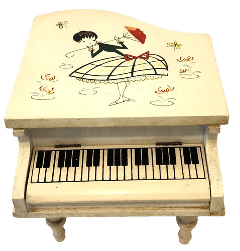 Vintage Oz Somewhere Over The Rainbow Piano Wind Up Music Box Styled By ...