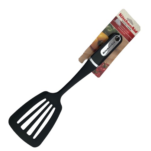 New KitchenAid Black Classic Nylon Slotted Lifter Turner Flipper | eBay