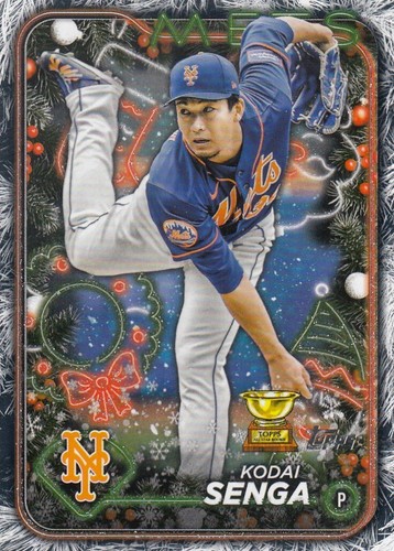KODAI SENGA TOPPS HOLIDAY METALLIC TREE PARALLEL NEW YORK METS #90 2024 ...