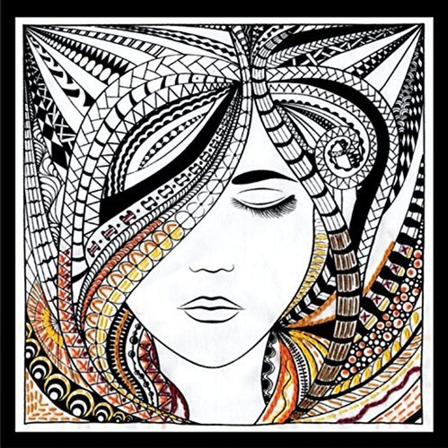 Woman Zenbroidery Stamped Embroidery 10x10 Inch DIY Craft Sewing ...