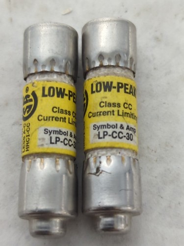 COOPER BUSSMANN,LP-CC-30,LOW-PEAK 30 AMP FUSE LOT OF 2 PRE-OWNED | eBay