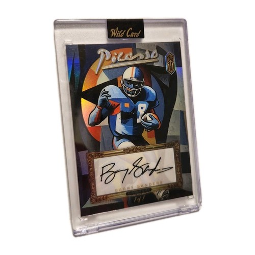 Wild Card Just The Hits Barry Sanders Detroit Lions Picasso True 1 Of 1 ...