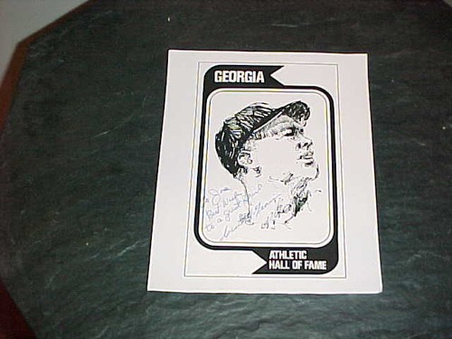 1975 Georgia Sports Hall of Fame Cecil Travis Signed Autographed Piece ...