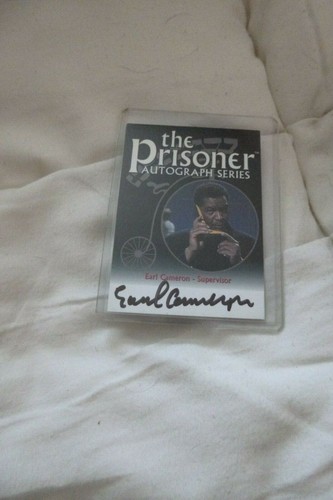 James Bond 007 Doctor Who EARL CAMERON hand signed The Prisoner trading ...