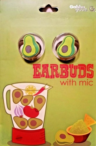 Gabba Goods Avocado Exclusive 3.5mm Novelty Earbuds with Microphone | eBay