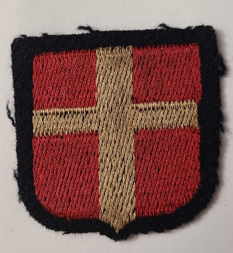 ORIGINAL WW2 DANISH VOLUNTEER ARM SHIELD ELITE INSIGNIA | eBay