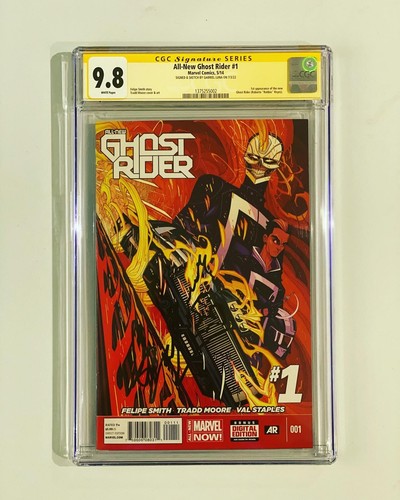 All-New Ghost Rider 1 CGC 9.8 SS Sig & Sketch Gabriel Luna 1st App ...