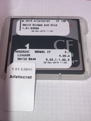 ARISTOCRAT Weird Wicked And Wild SOFTWARE Slot machine game MK7 ...