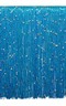 Sequin Chainette Fringe Trim, Color# 04 - Turquoise Blue [Sold By The ...