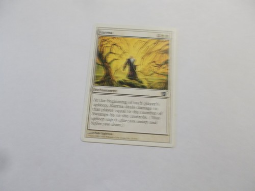 Karma x1 MTG Core Set 8th Edition White Uncommon Enchantment LP | eBay
