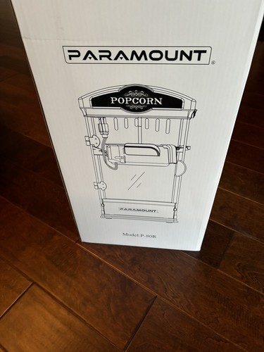 Paramount P-80 Popcorn Maker Machine 8oz Black Table Top Theater Popper ...