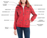 New BAUBAX Women's Red Windbreaker- Choice of Size | eBay
