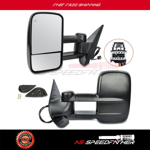 Power Heated Mirrors Side View Mirrors Pair Fits Chevy Silverado ...
