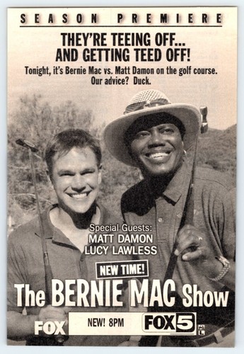 2002 THE BERNIE MAC SHOW 5"X7" AD FOX Televion Show 2000's TV4 | eBay