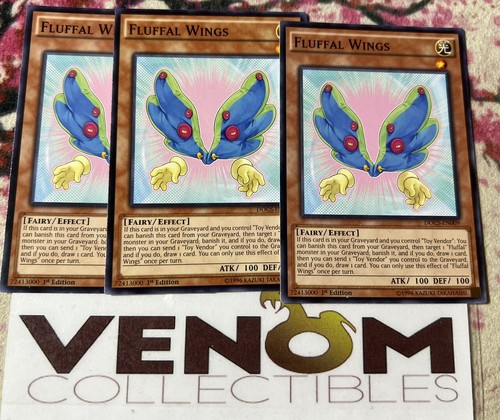 3x (M/NM) - Fluffal Wings - DOCS-EN009 - Rare - 1st Edition YuGiOh | eBay