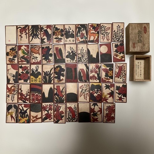 Traditional Hanafuda Card Set 48 Japanese Floral & Animal Design Good ...