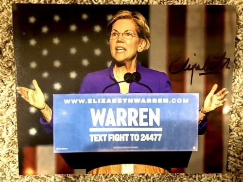 Elizabeth Warren Signed 8x10 Photo Authentic Presidential Candidate ...
