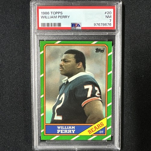 1986 Topps William Perry Chicago Bears #20 PSA 7 NM Rookie Card | eBay